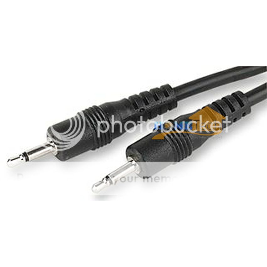 3.5mm Jack Mono Male to Male Audio Patch Cord Cable 1.5M