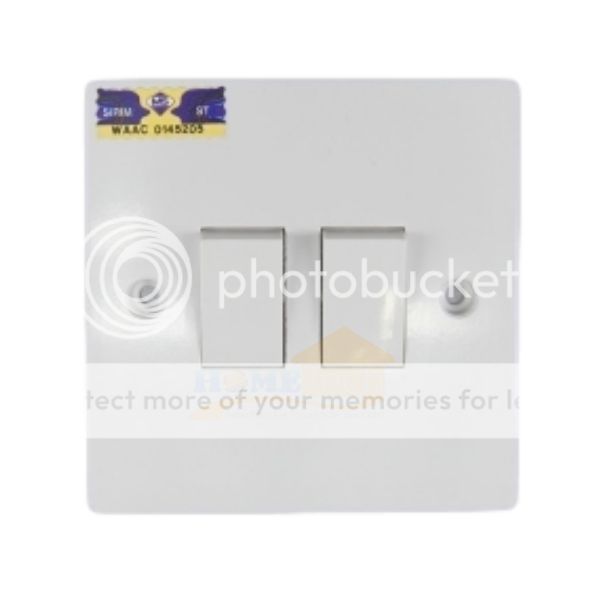 UMS Flush Switch 1 Gang 2 Gang 3 Gang (1Way)