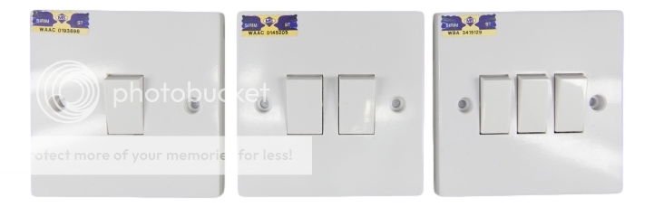 UMS Flush Switch 1 Gang 2 Gang 3 Gang (1Way)